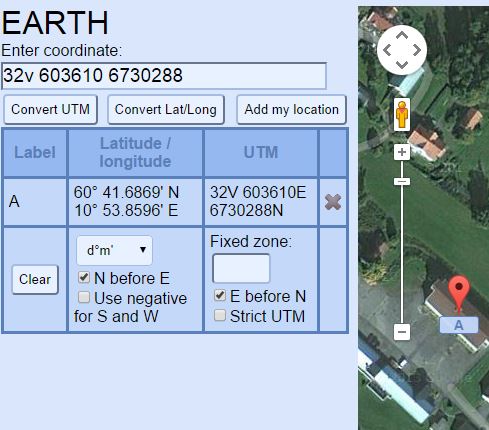 Convert and view your GPS and UTM coordinates